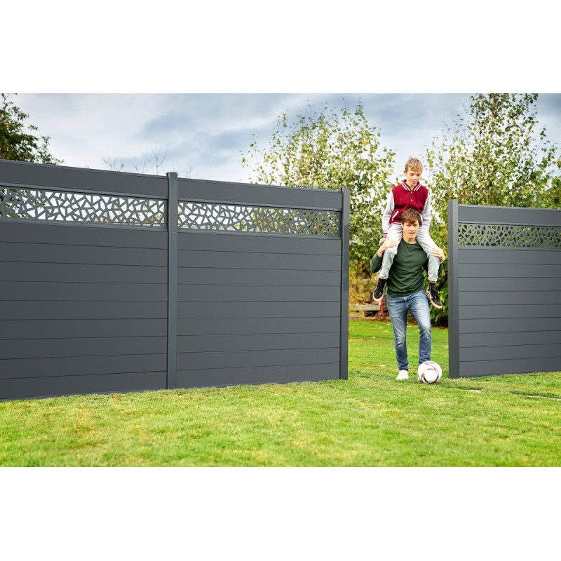 Pack clôture composite avec lame décorative | Gardenode