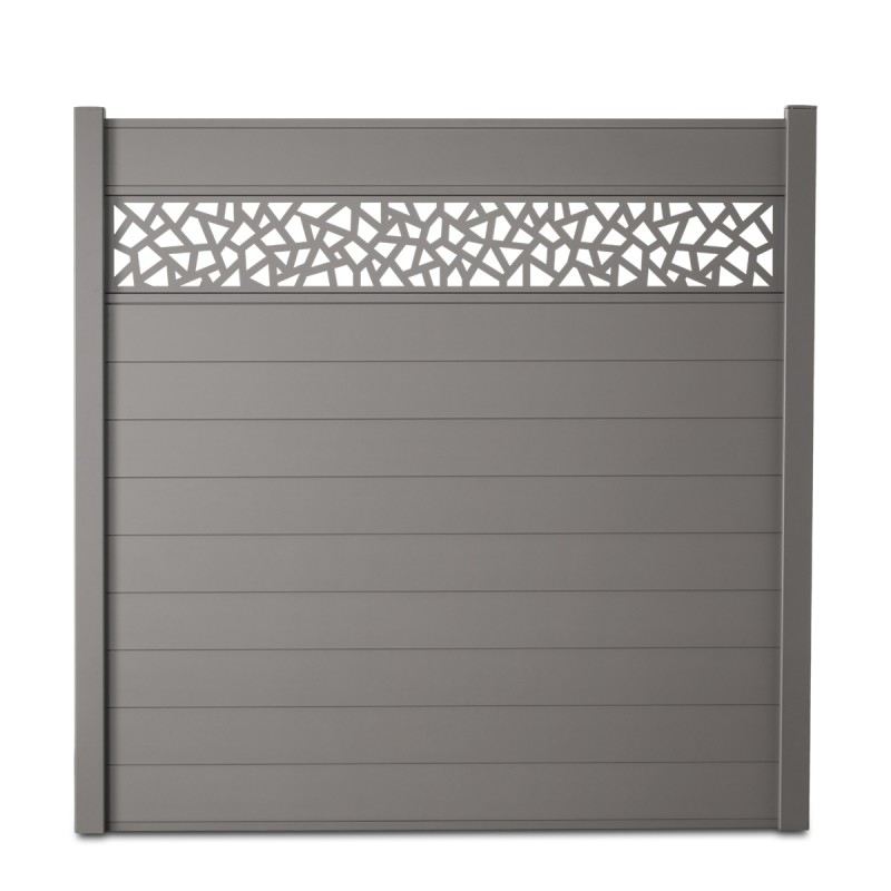 Pack clôture aluminium avec lame décorative | Gardenode