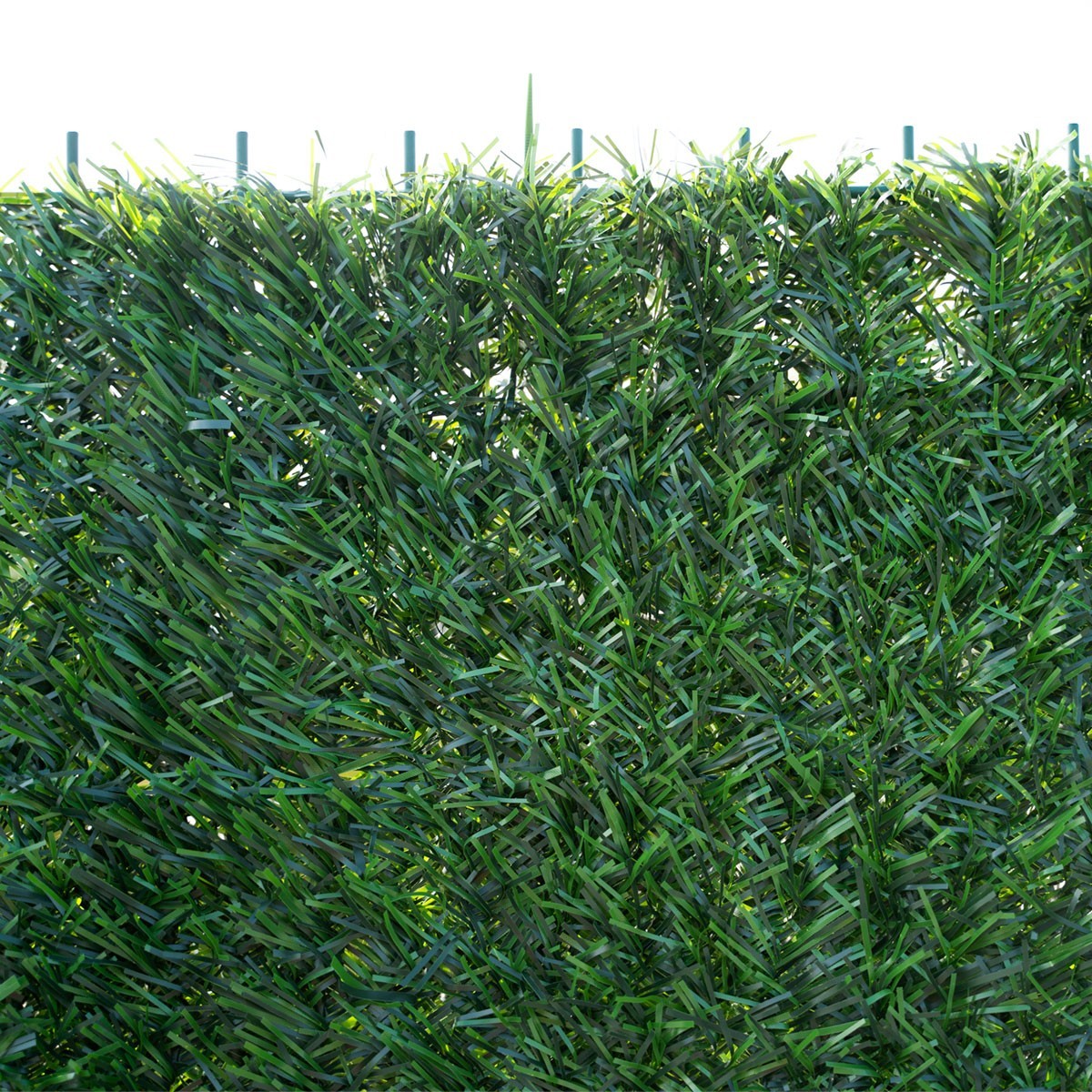 Green Thin artificial hedge - 3 metre roll - 90 strands | Gardenode