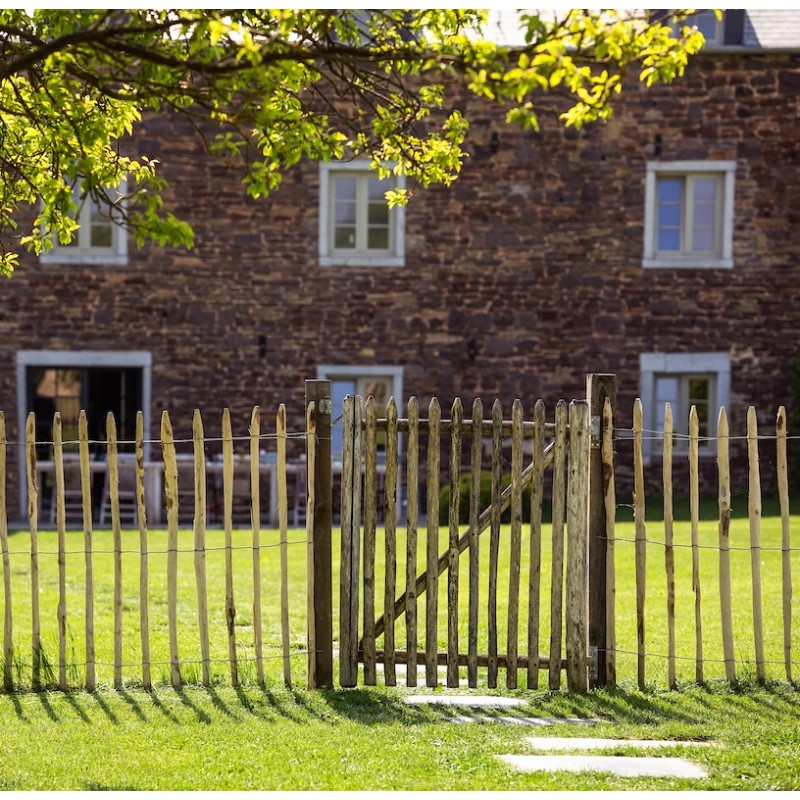 Ganivelle style side gate in hazel - width 1 metre | Gardenode