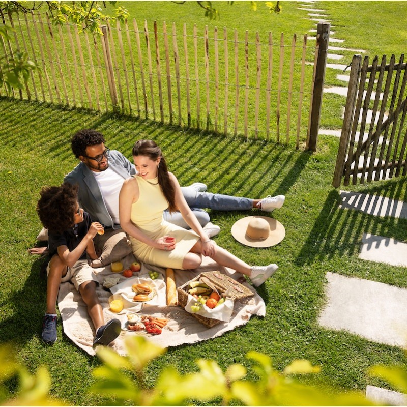 Ganivelle style side gate in hazel - width 1 metre | Gardenode