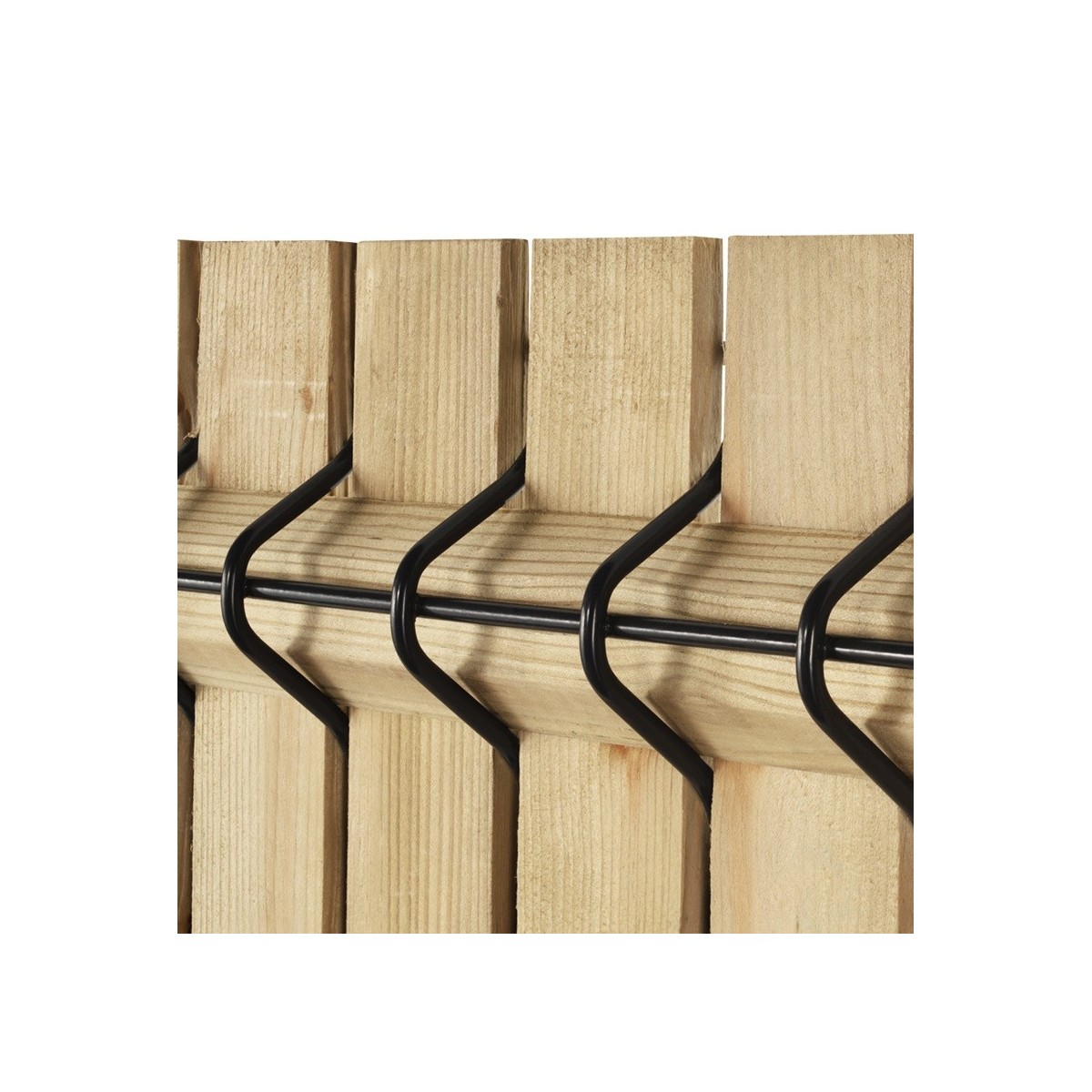 WOOD Slat concealment kit - width 2m50 | Gardenode