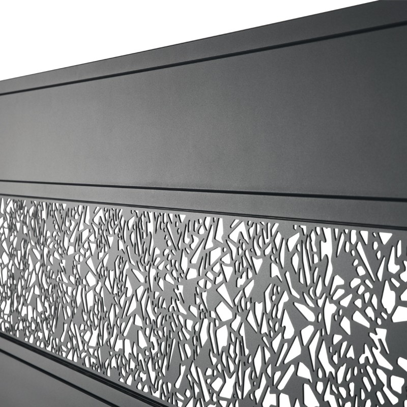 Lame décorative pour clôture composite/aluminium CRYSTAL | Gardenode