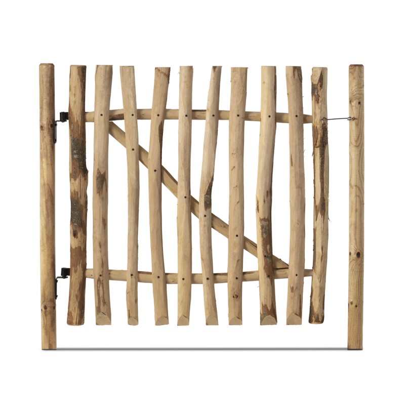 Ganivelle style side gate in hazel - width 1 metre | Gardenode